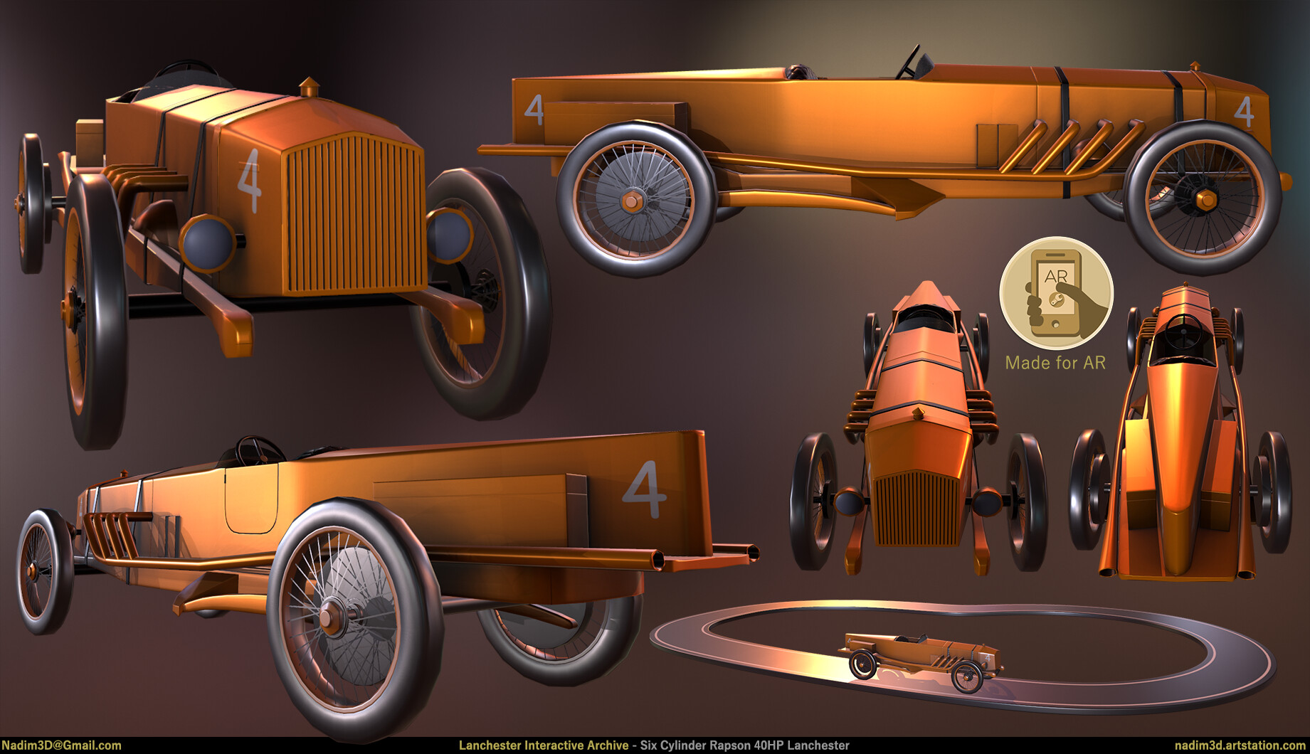 ArtStation - Lanchester Interactive Archive - Lanchester 40HP (2017)