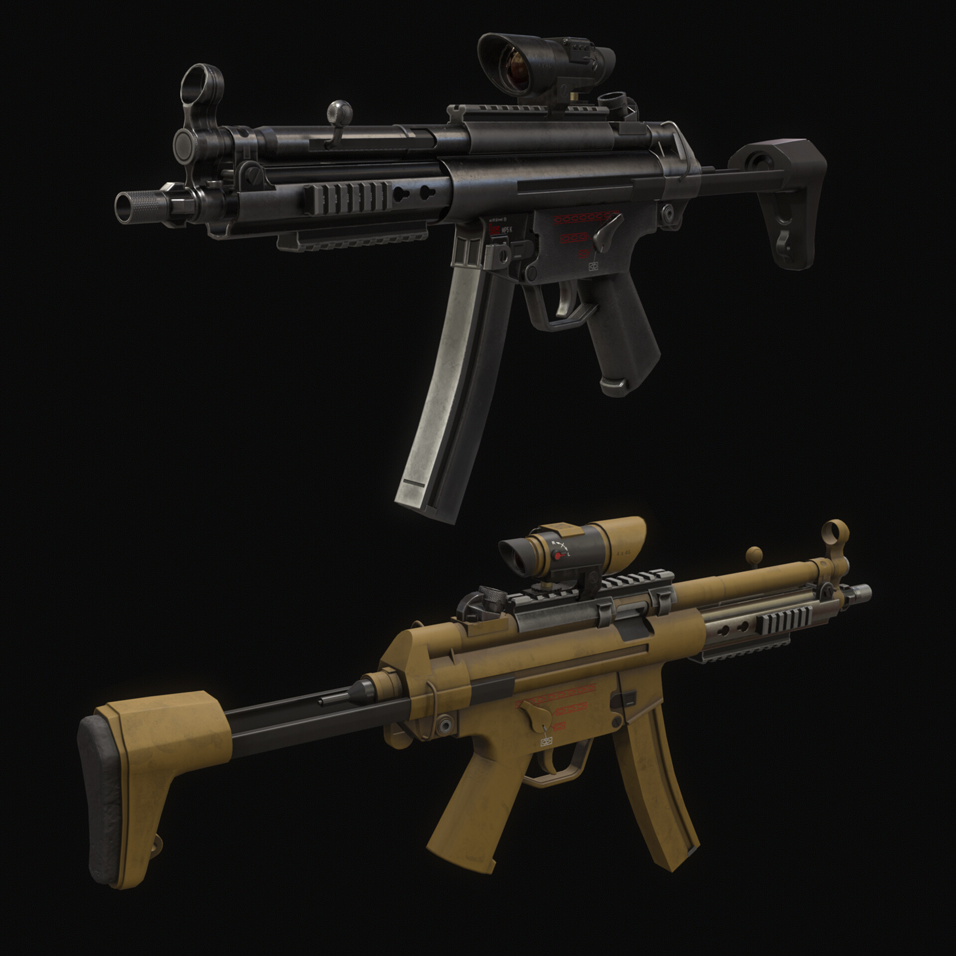 ArtStation - MP-5 Submachine Gun
