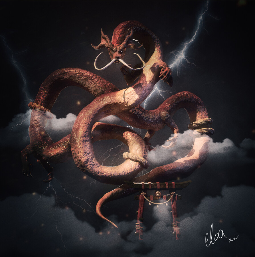 ArtStation - Great Wyrm 'Akila' - [Dragon Concept]