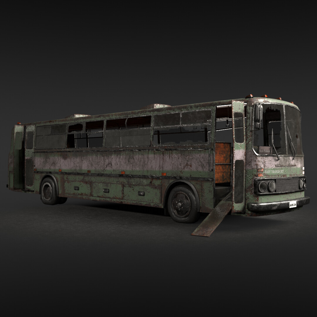 ArtStation - Rusty Bus