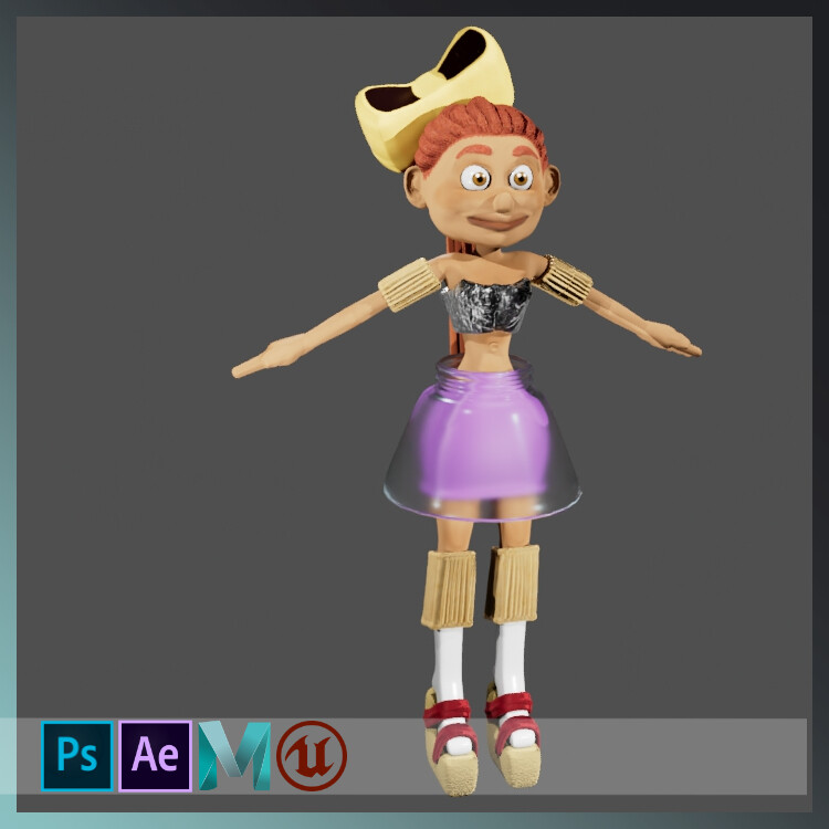 ArtStation - 3D Character Concept and Model - "Clove" game character