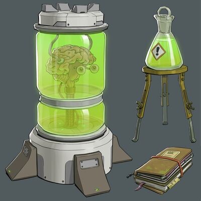 ArtStation - Mad scientist props