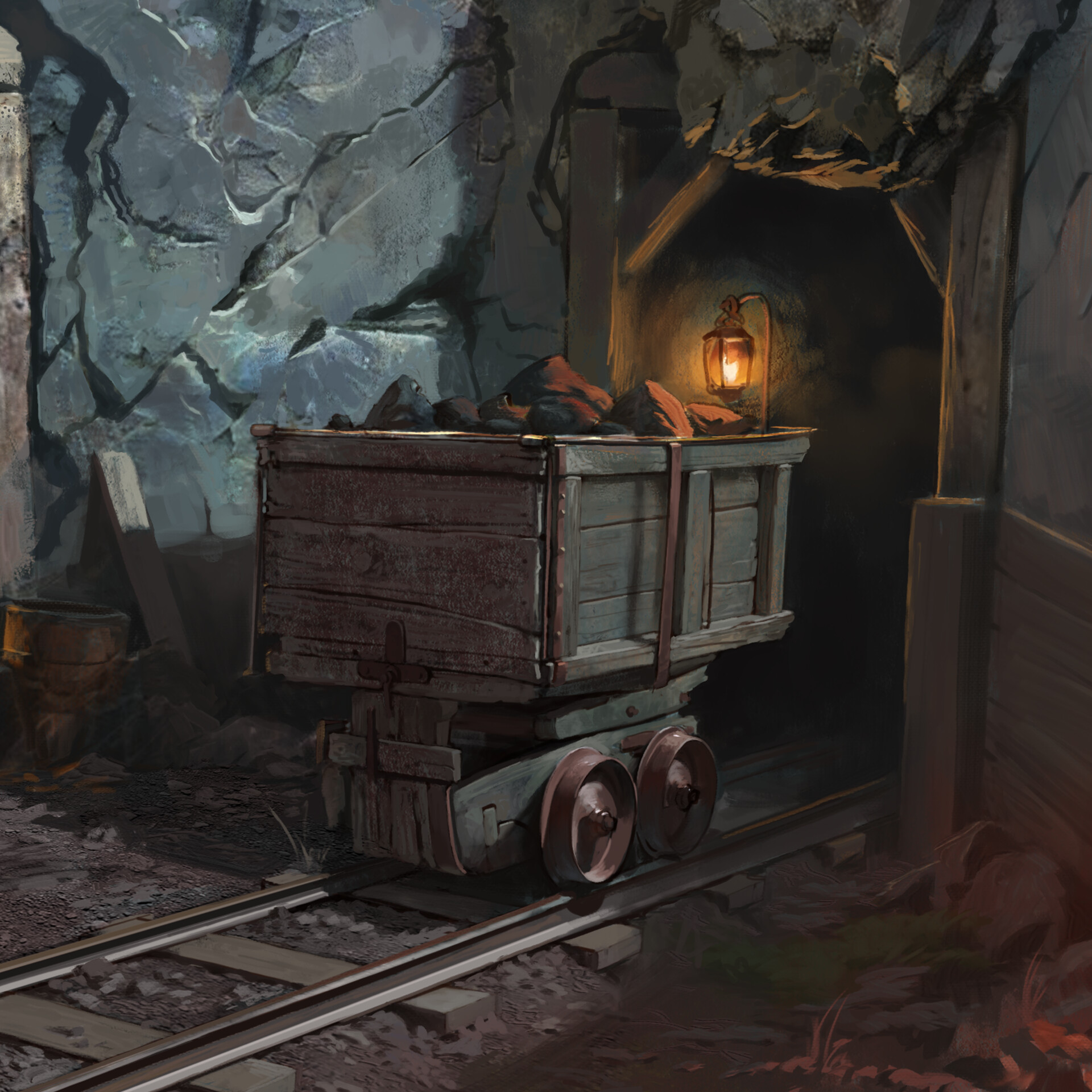 ArtStation - Mine Entrance