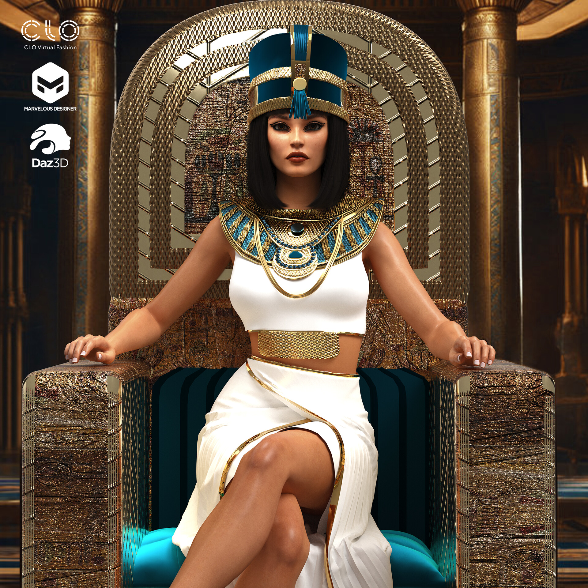 ArtStation - Cleopatra, Queen of Egypt