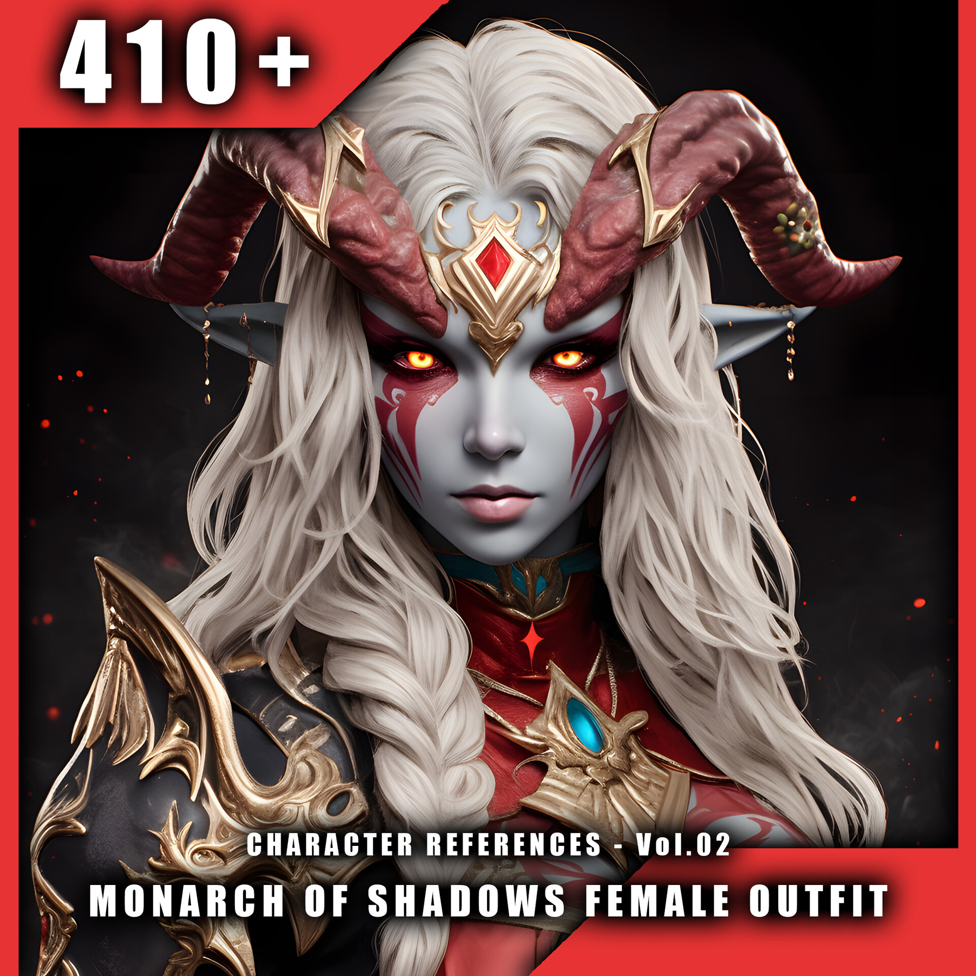 ArtStation - 410+ Monarch of Shadows Female Outfit - Character ...