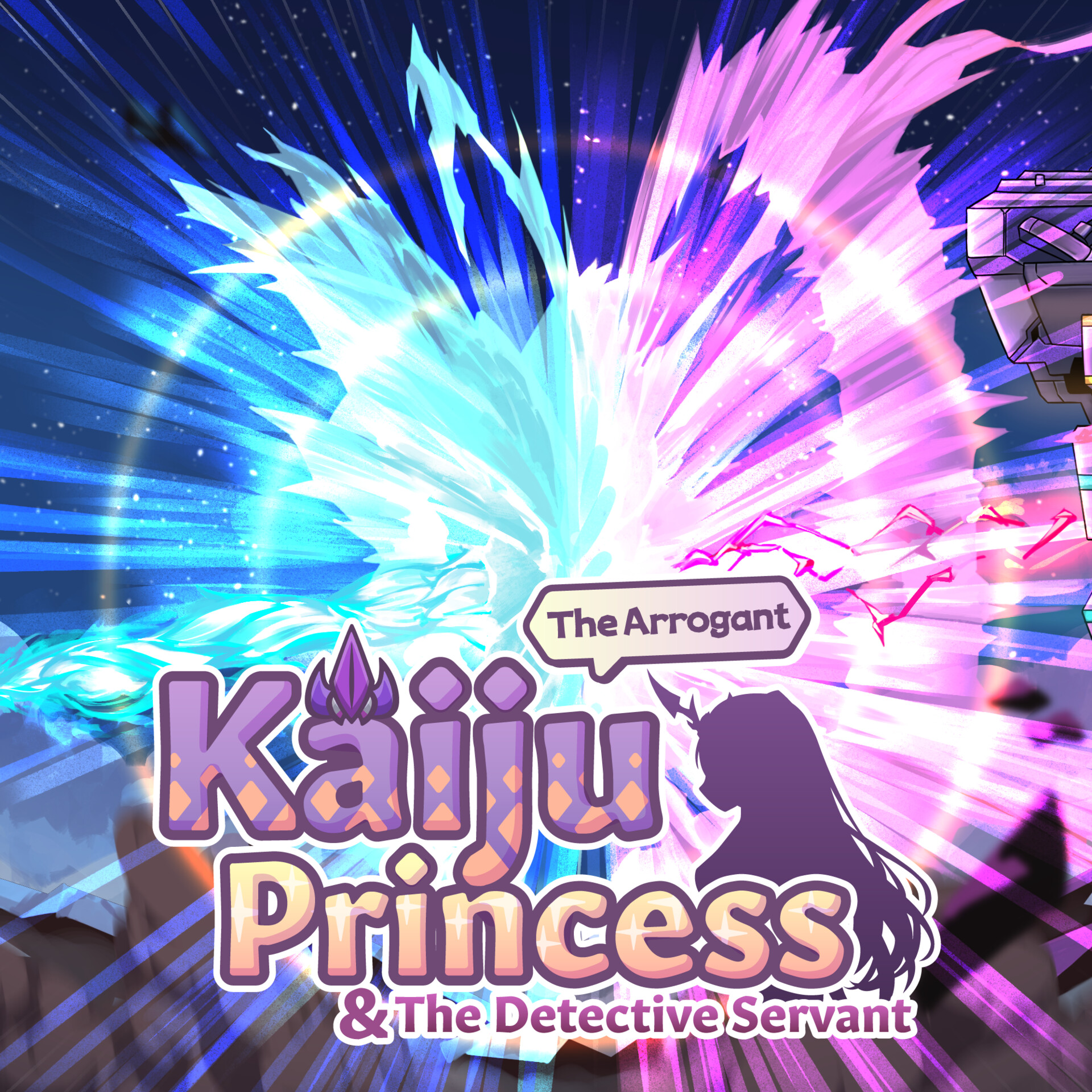 ArtStation - The Arrogant Kaiju Princess and The Detective Servant｜CG_05_ Alarm Kaiju vs. the ...