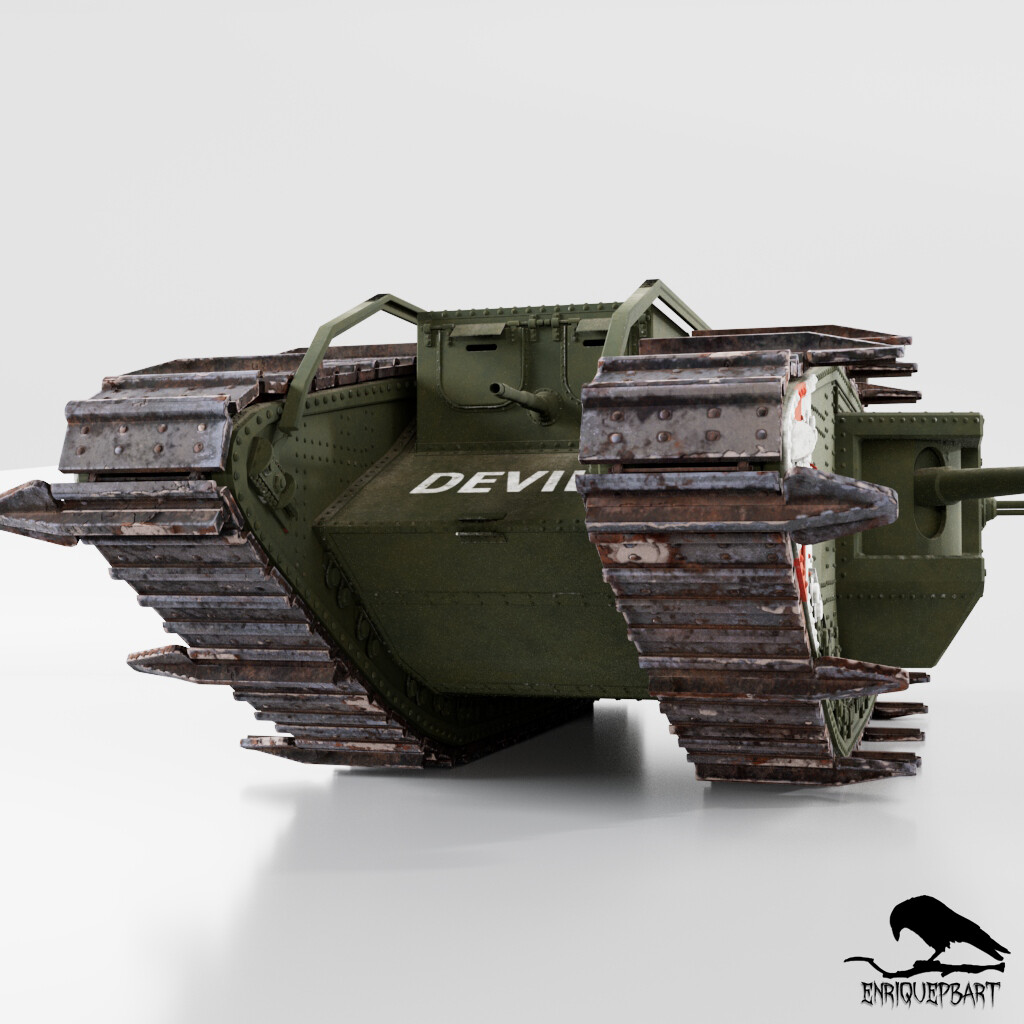 ArtStation - Mark IV Tank 1917