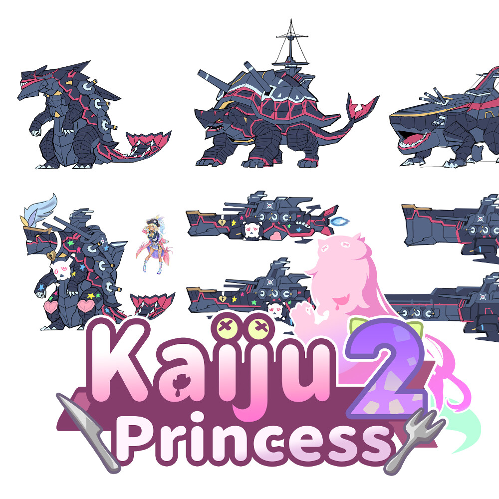 ArtStation - Kaiju Princess 2｜Georgie – Kaiju Transformation Concept