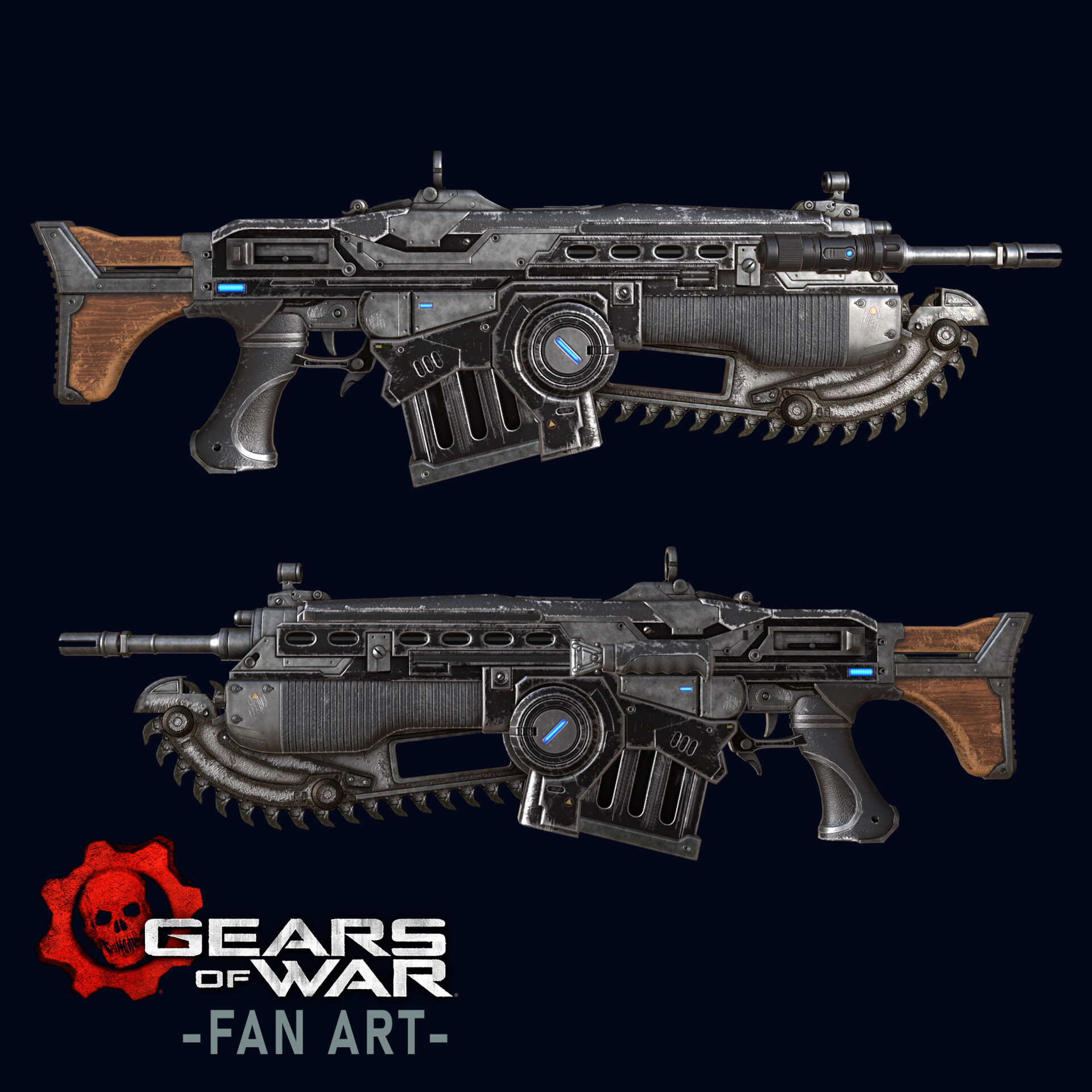 ArtStation - Custom Lancer from Gears of War 4