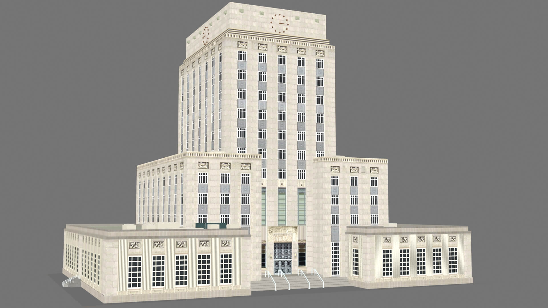 ArtStation - Houston City Hall Texas 3d Model