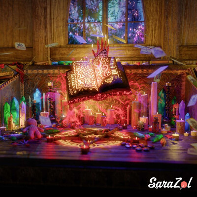 ArtStation - The Summoning Table: Game Prop Showcase