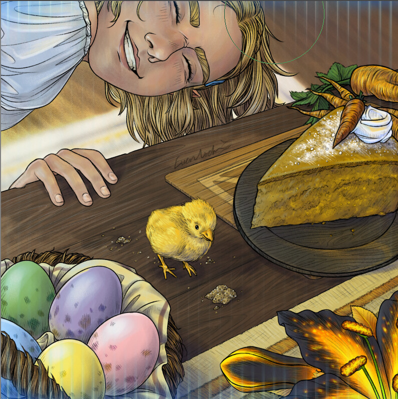 ArtStation - Easter Zelda Photo Drawing
