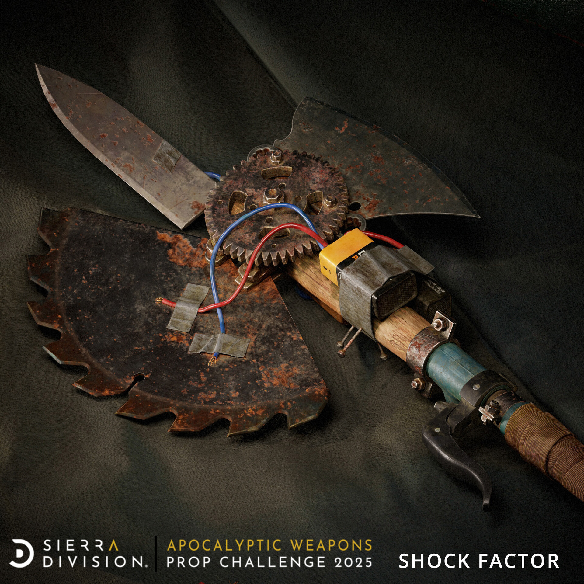ArtStation - Shock Factor - Post Apocalyptic Halberd