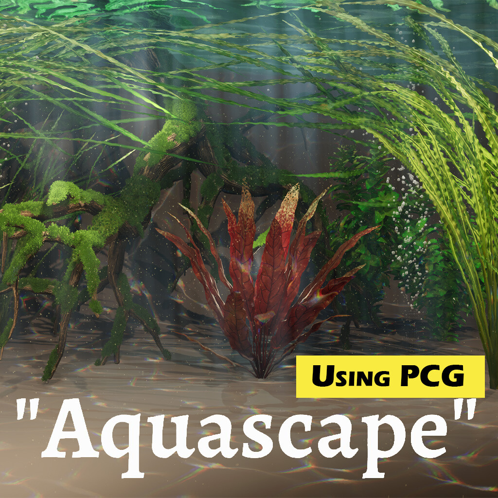 ArtStation - Aquascape – Modular Underwater Scene with Animated Plants