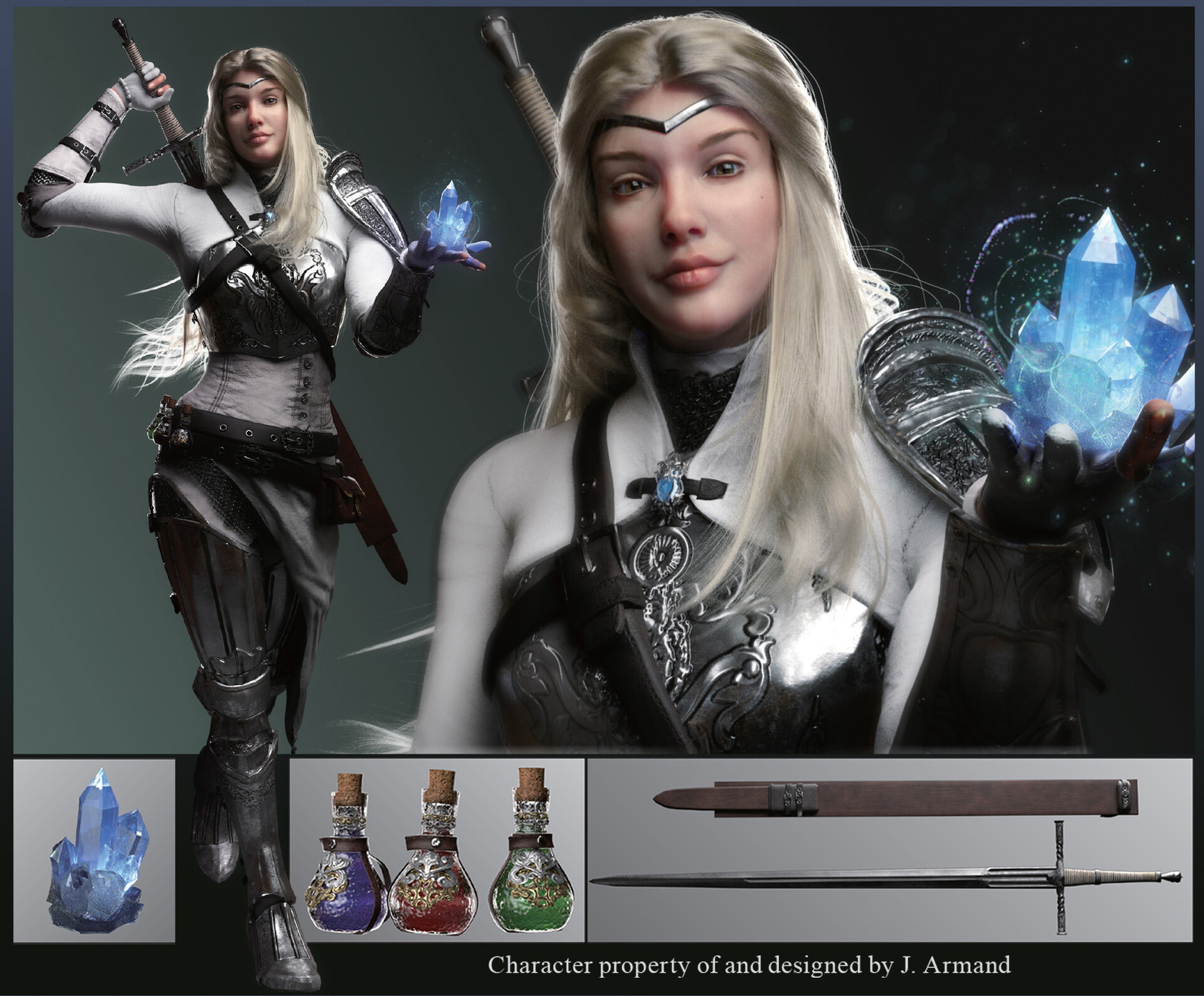 ArtStation - The Immortal Coil: Marianna Vaughn [2020]