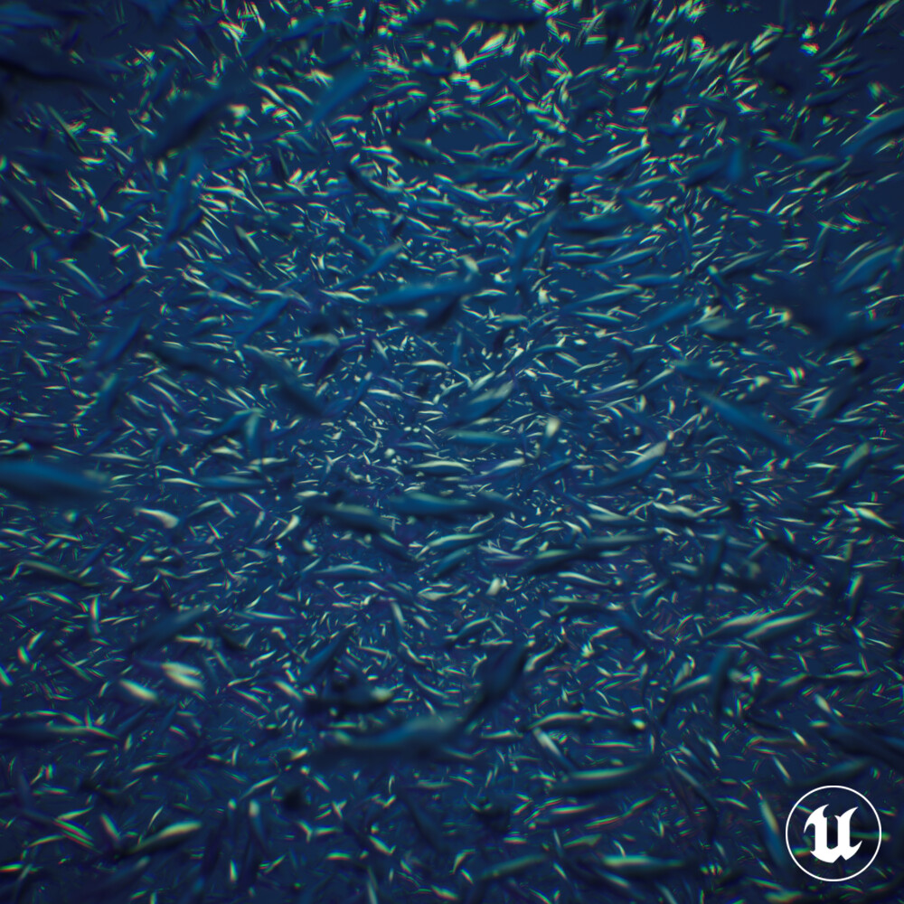 ArtStation - Unreal Engine 5 Niagara Particle System - Boids Simulation