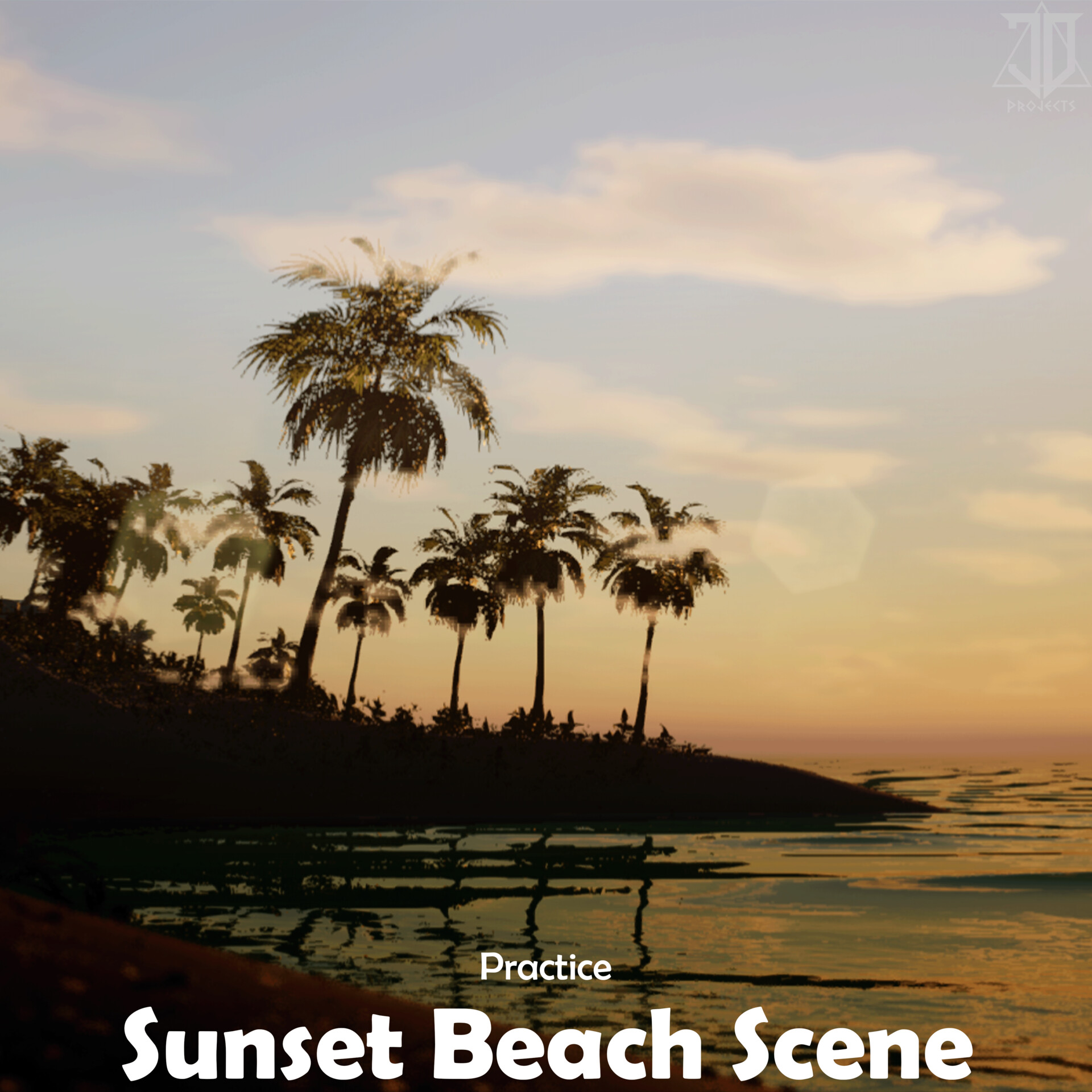 ArtStation - Sunset Beach