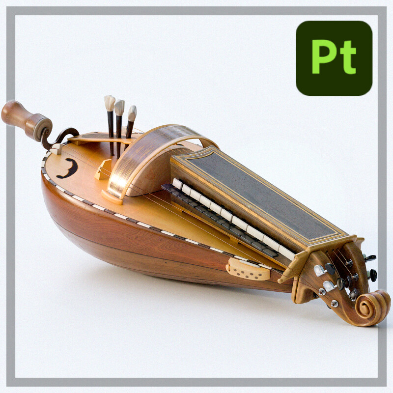 ArtStation - Hurdy Gurdy Hero Prop