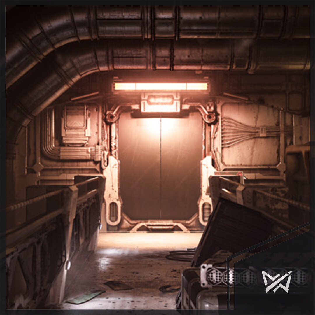 ArtStation - Sci-Fi Underground Cave Facility - UE5 | Gamedev Bootcamp | Isaev Workshop