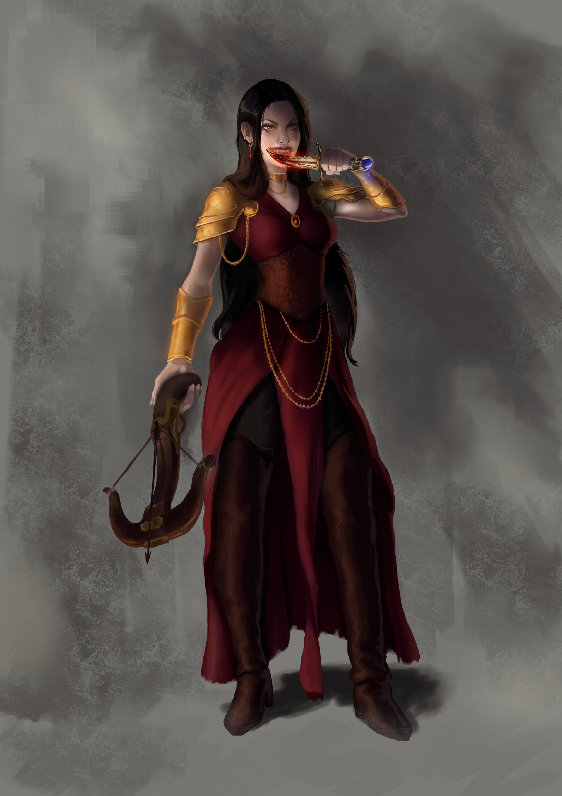 ArtStation - Vampire - DnD character design