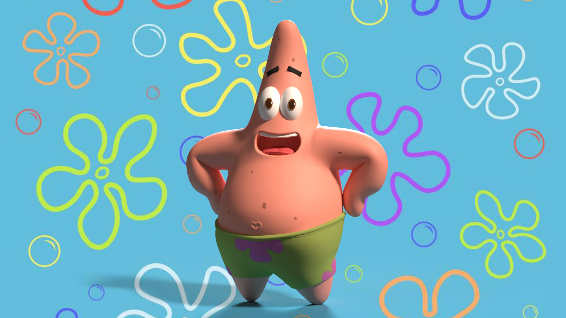 ArtStation - Rig Patrick the star - SpongeBob