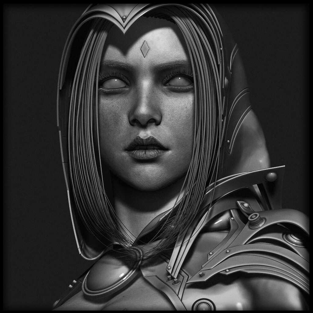 ArtStation - Armored Raven - Titans - Zbrush Sculpt