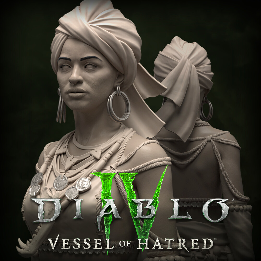 ArtStation - Diablo IV - NPC Teganze Female - Sculpt