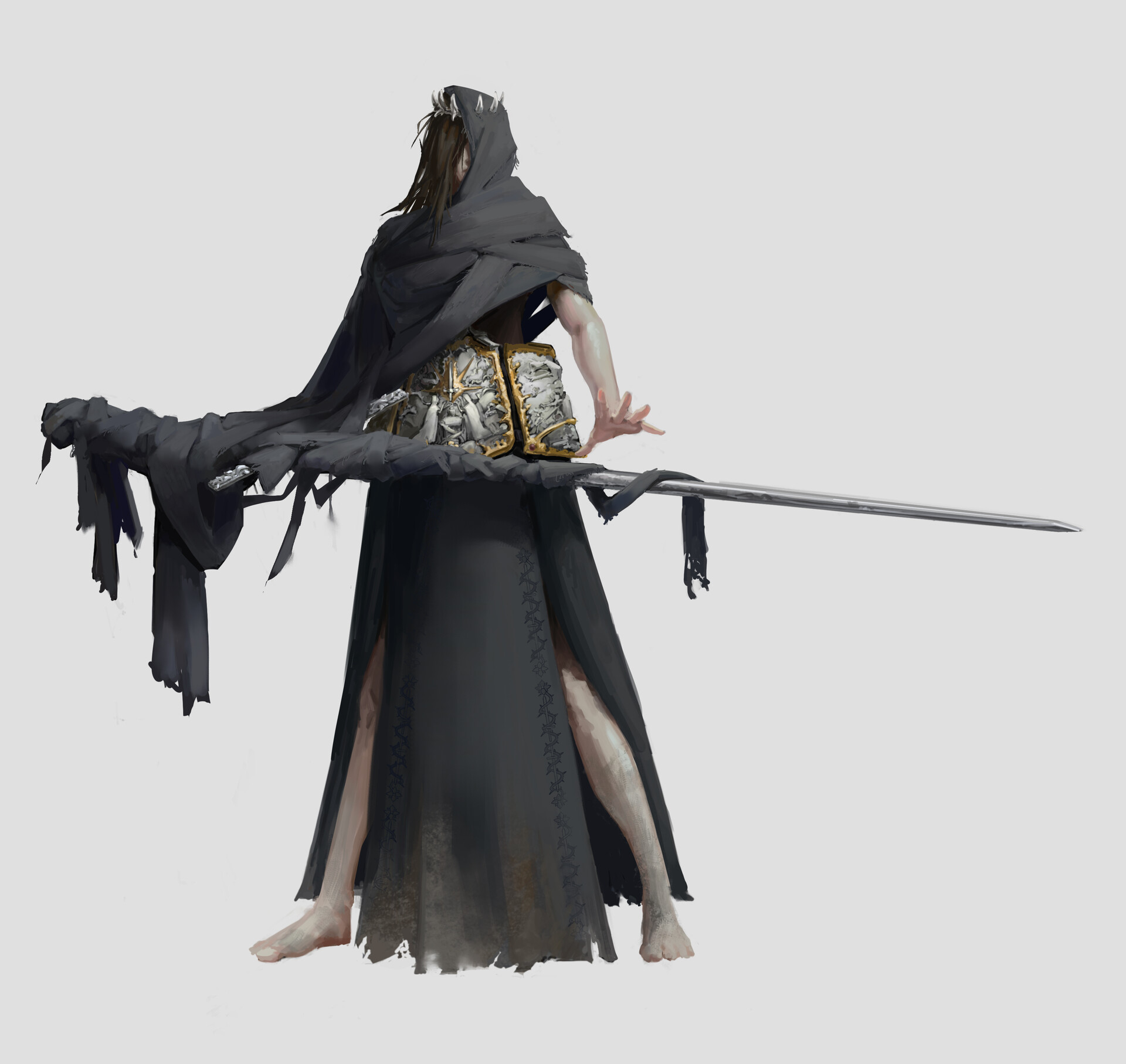 ArtStation - Keeper of the old beast slaying sword.