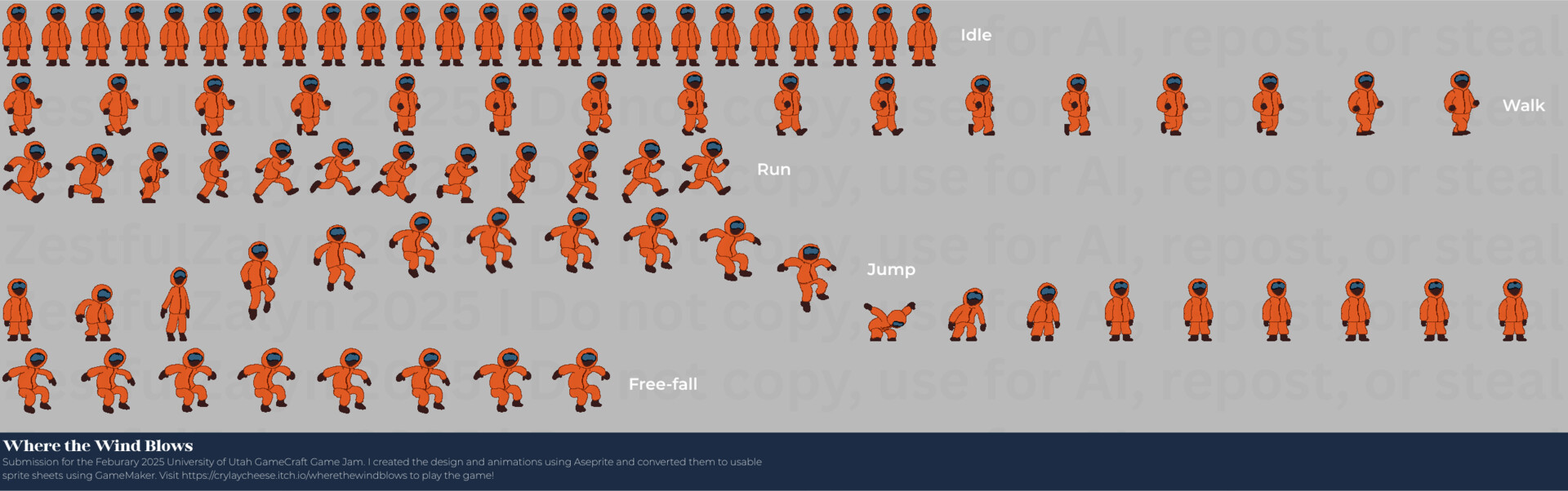 ArtStation - Sprite Animations for GameCraft UofU 02-25