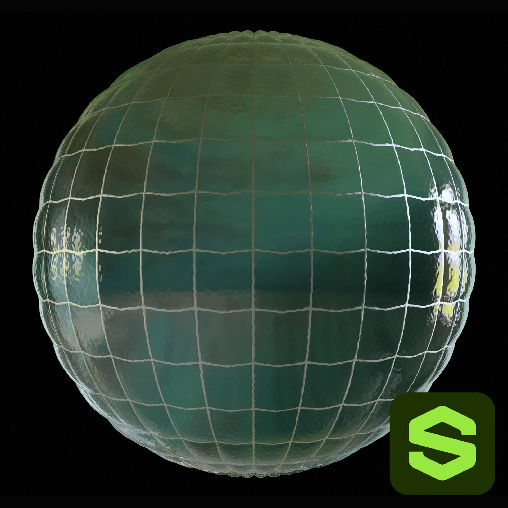ArtStation - Wired Glass PBR Substance Material