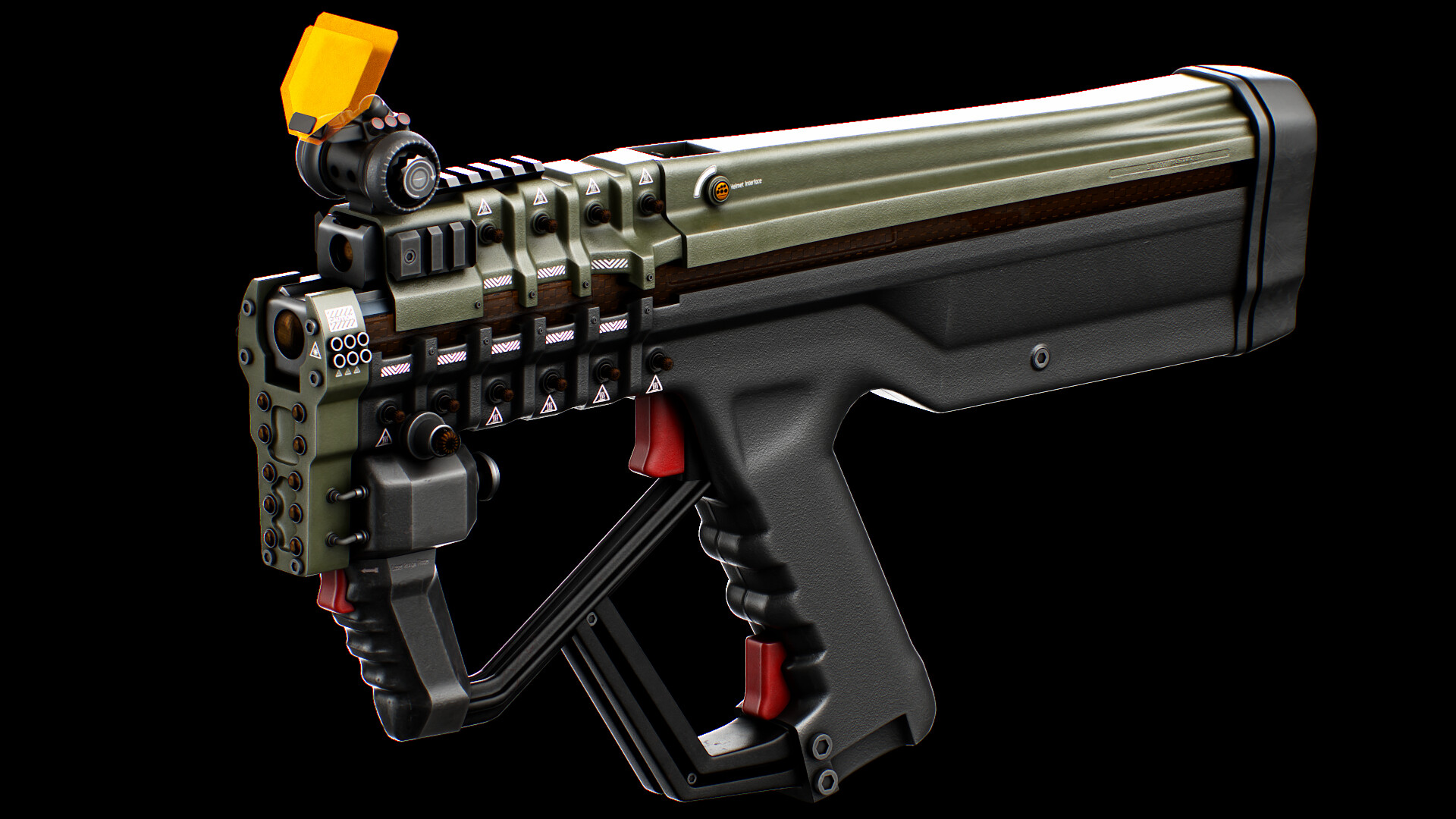 ArtStation - Sci-fi Laser Submachine gun