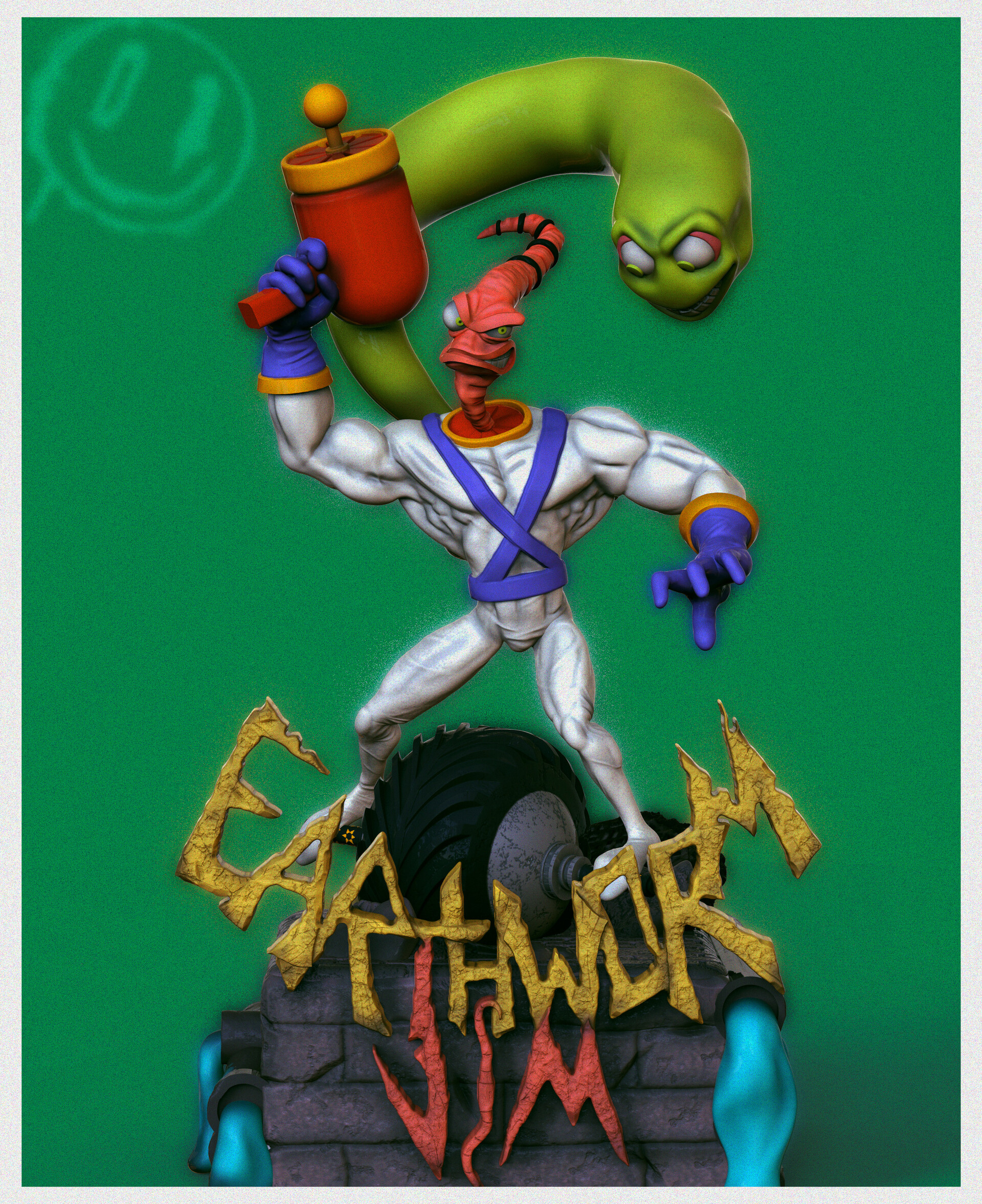 ArtStation - Earthworm Jim