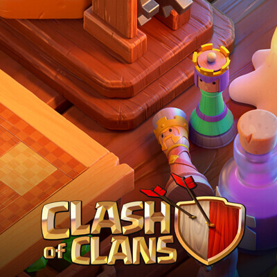 ArtStation - Clash of Clans - Chess Scenery