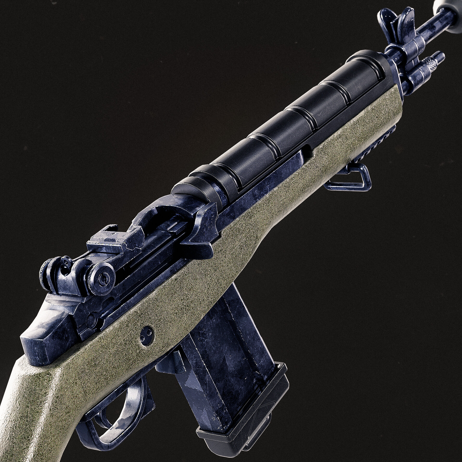 ArtStation - Stylized M14 Rifle