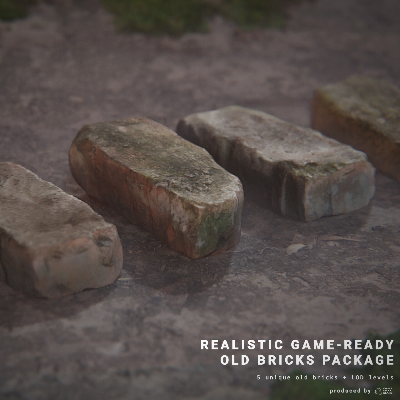 ArtStation - Realistic Game-Ready Old Bricks Package