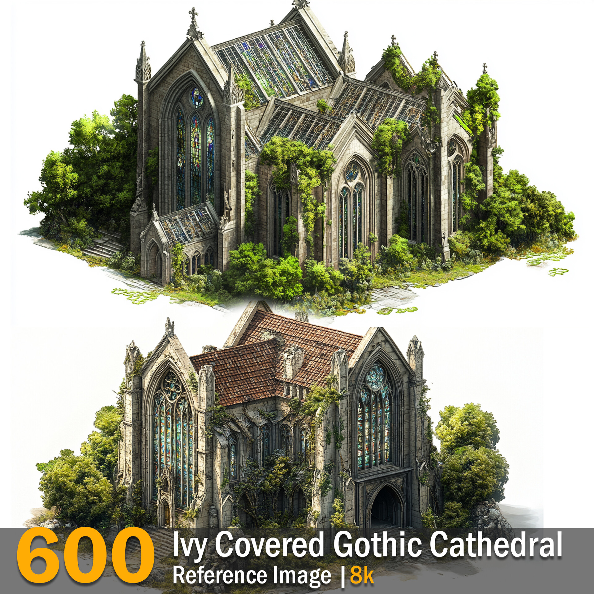ArtStation - Ivy Covered Gothic Cathedral | Reference Images | 8K