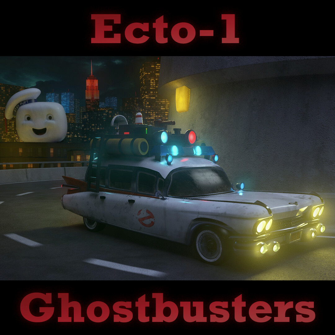 ArtStation - Ghostbusters – Ecto-1 NYC Scene