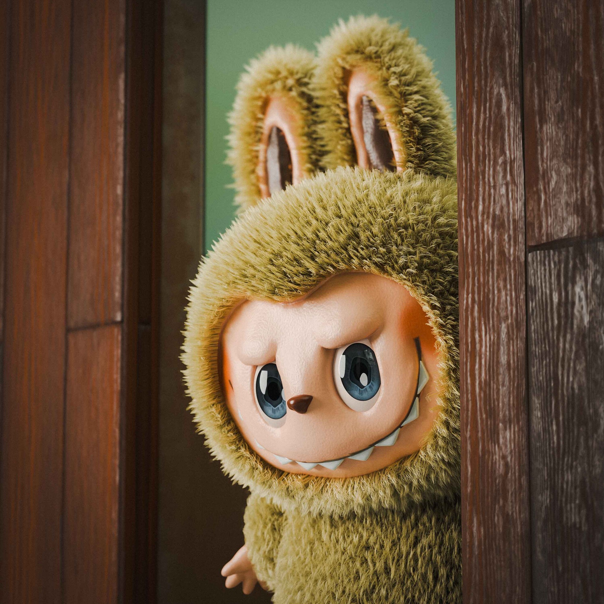 ArtStation - “Being Suspicious”a fan art of Labubu