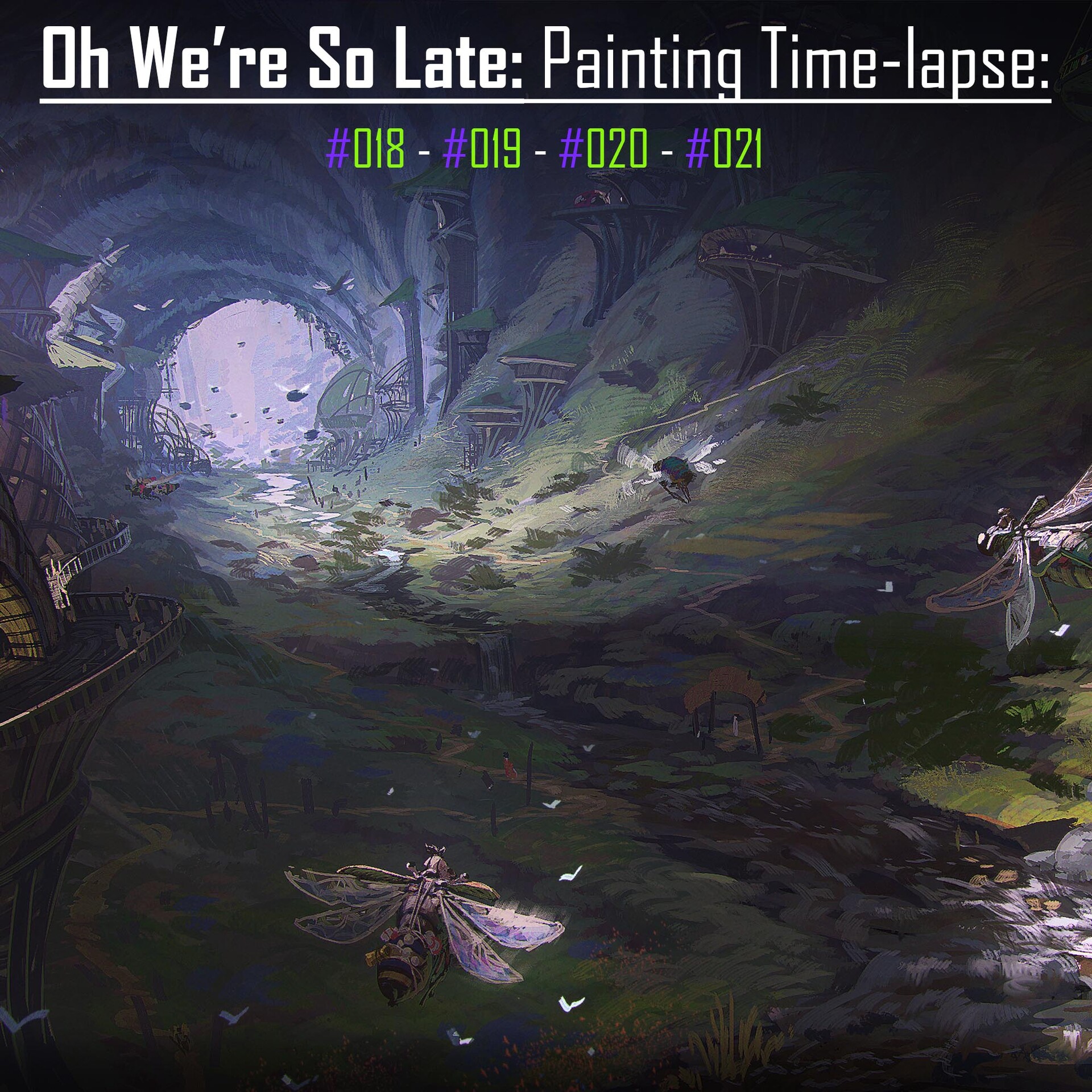 ArtStation - Oh, We're so late - Digital Painting Timelapse