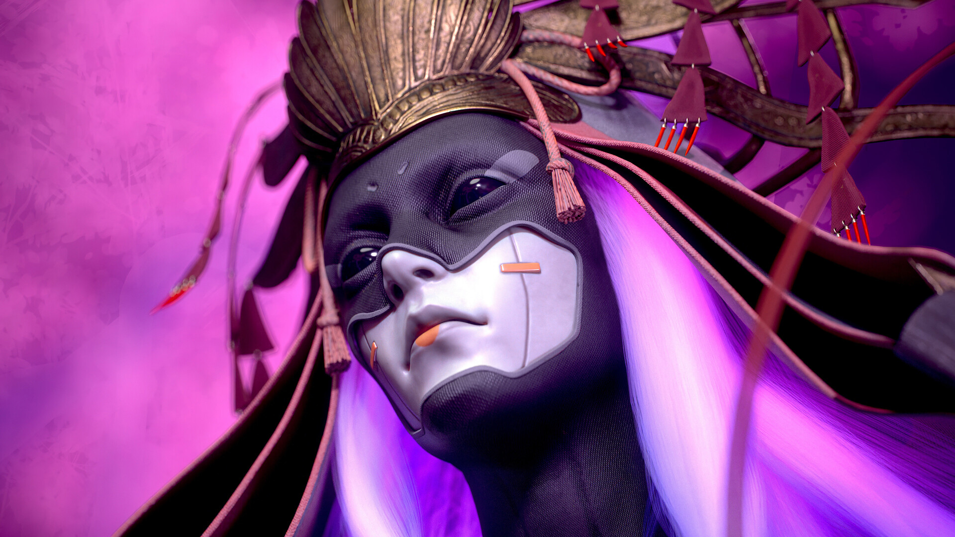 ArtStation - Cyber geisha (model: "Goddess-017")