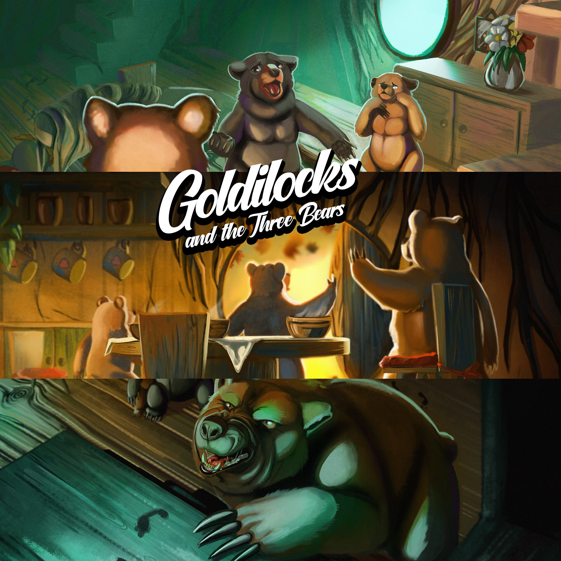ArtStation - Goldilocks and the Three Bears - All