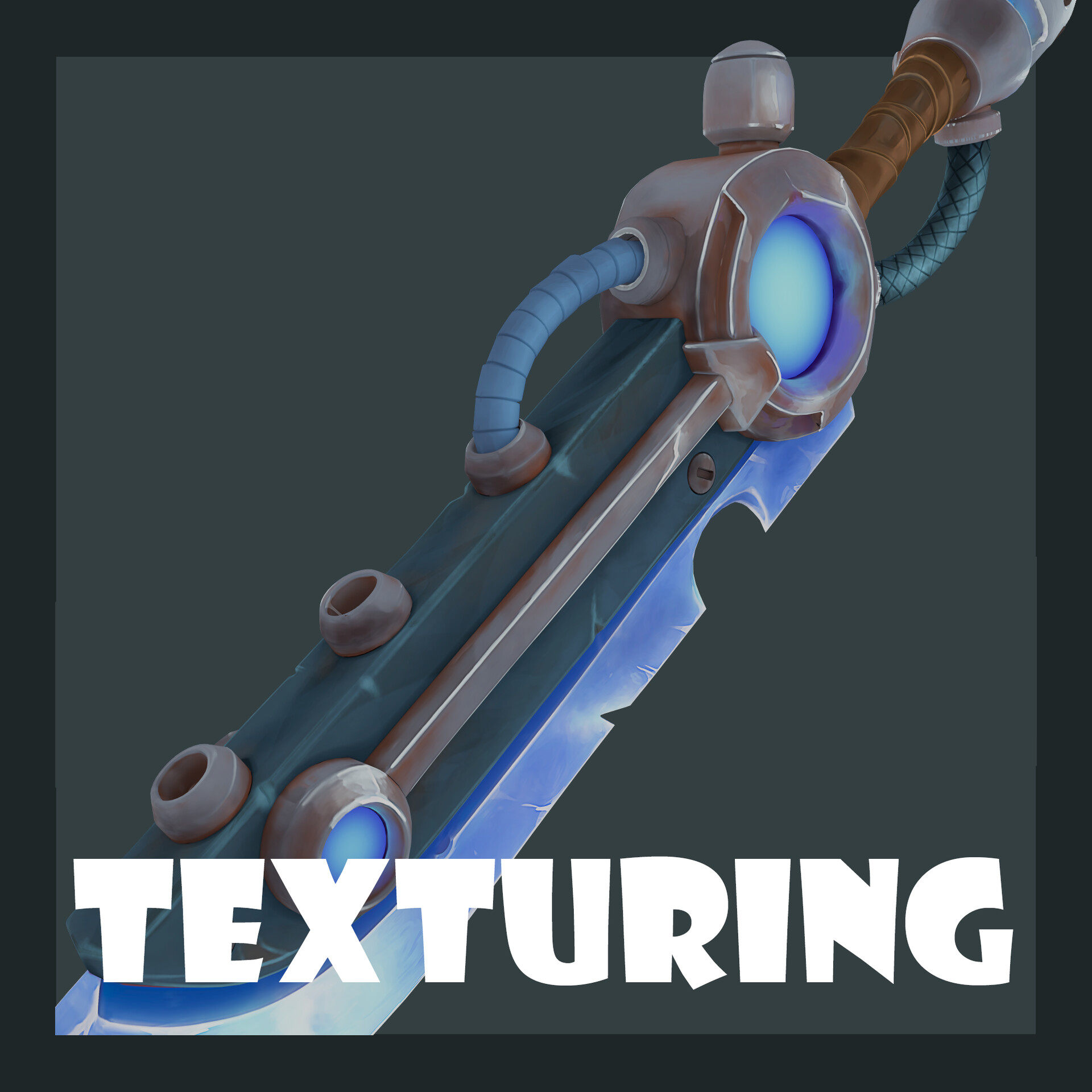 ArtStation - Stylised Sword From "Ruined King" Texturing