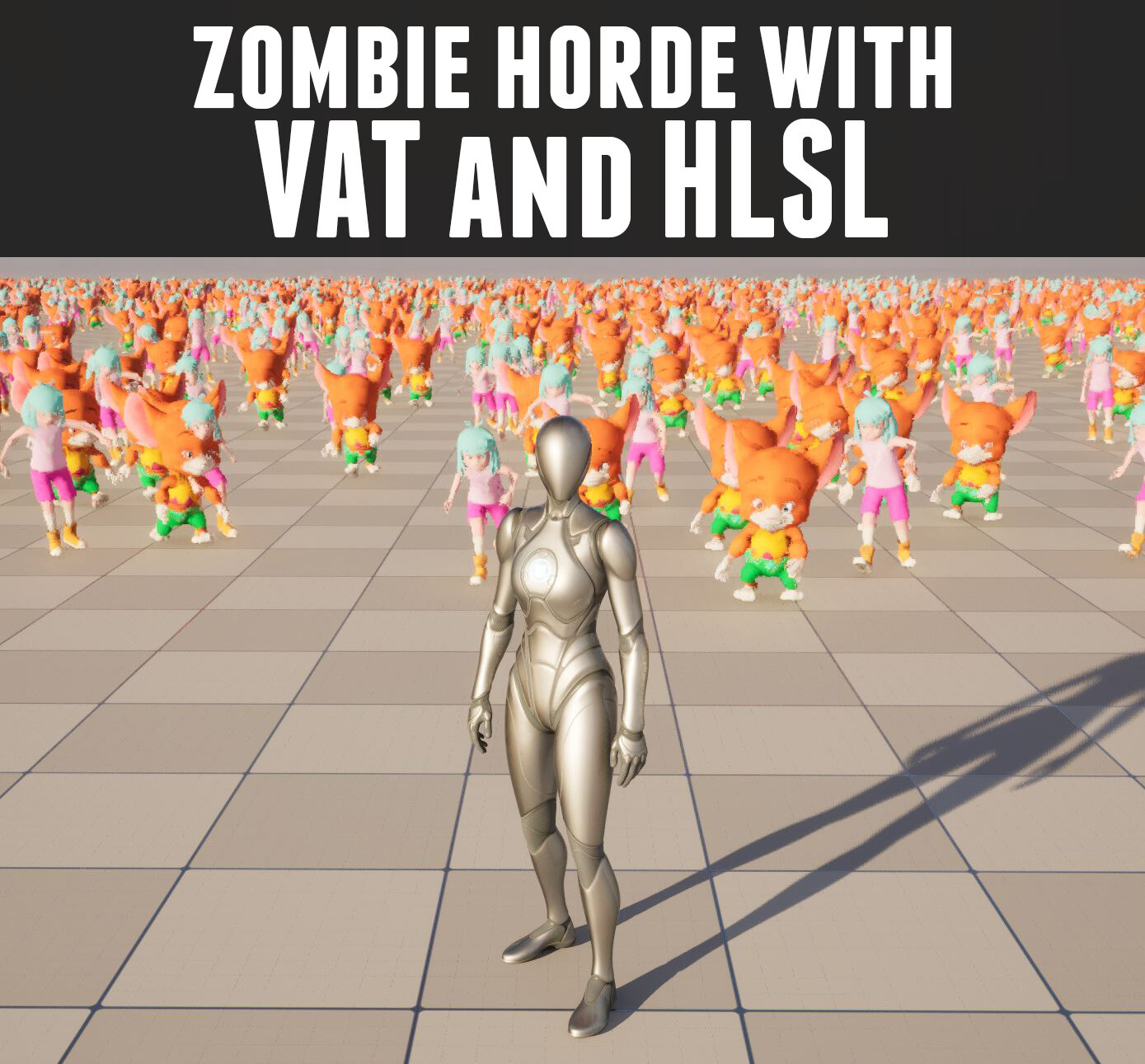 Isaac Oster - Zombie Horde with Vertex Animated Textures and HLSL in Niagara