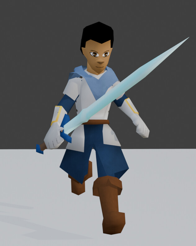 ArtStation - Lowpoly Knight Adventurer
