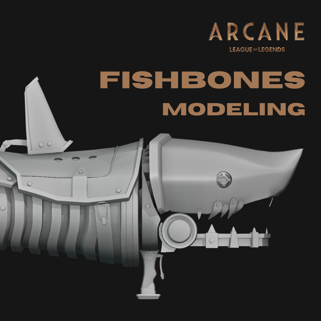 ArtStation - FISHBONES prop modeling from Arcane