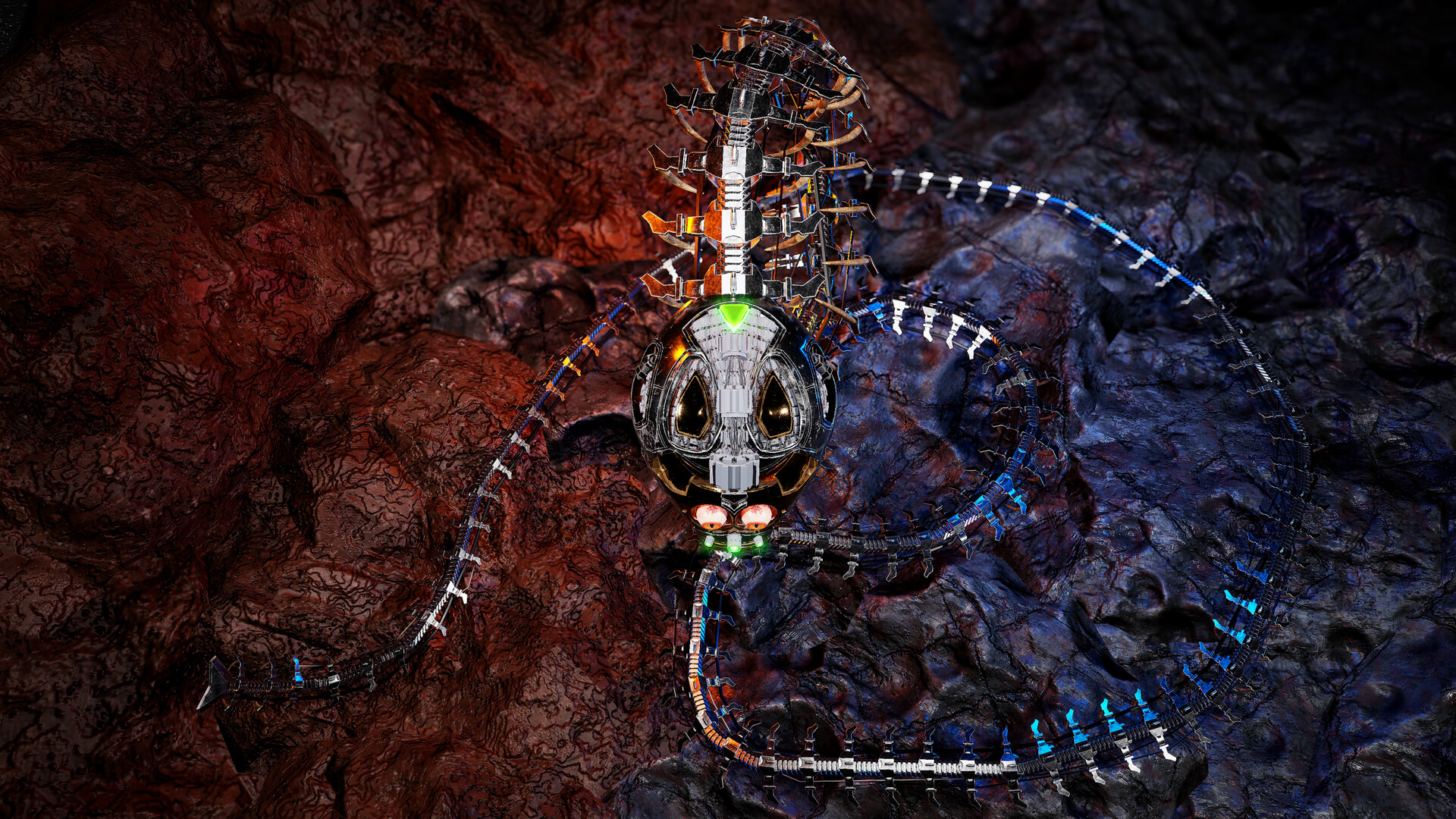 ArtStation - Bio Mechanical Snake Robot