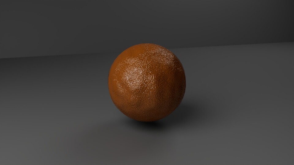 ArtStation - Bump Map Render Practice - Orange