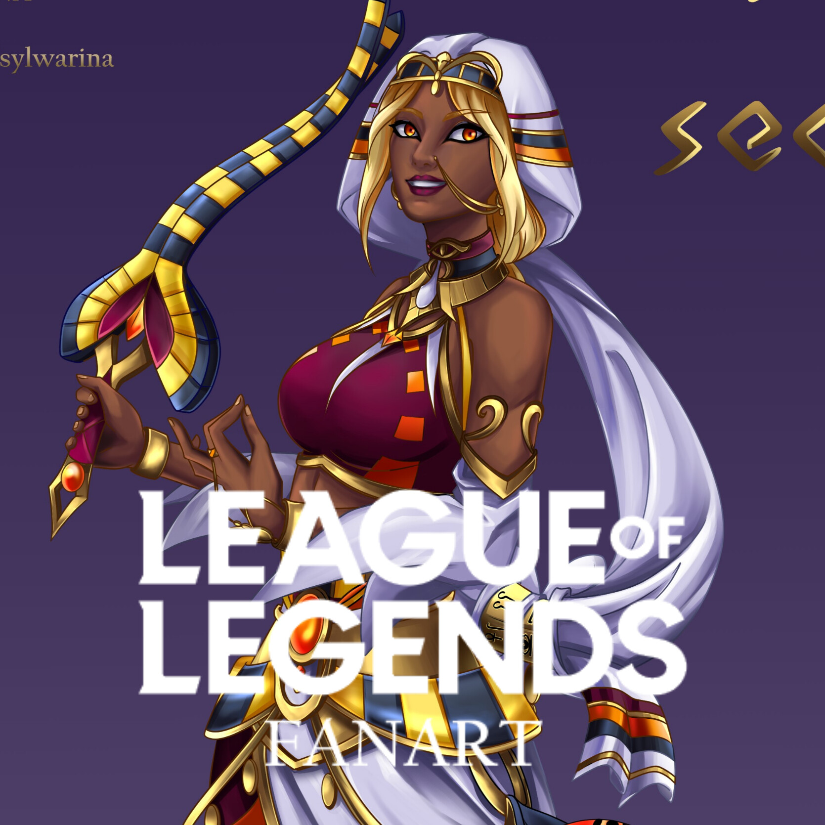 ArtStation - Nilah Lost Secrets Fan Skin project – League of Legends Inspired