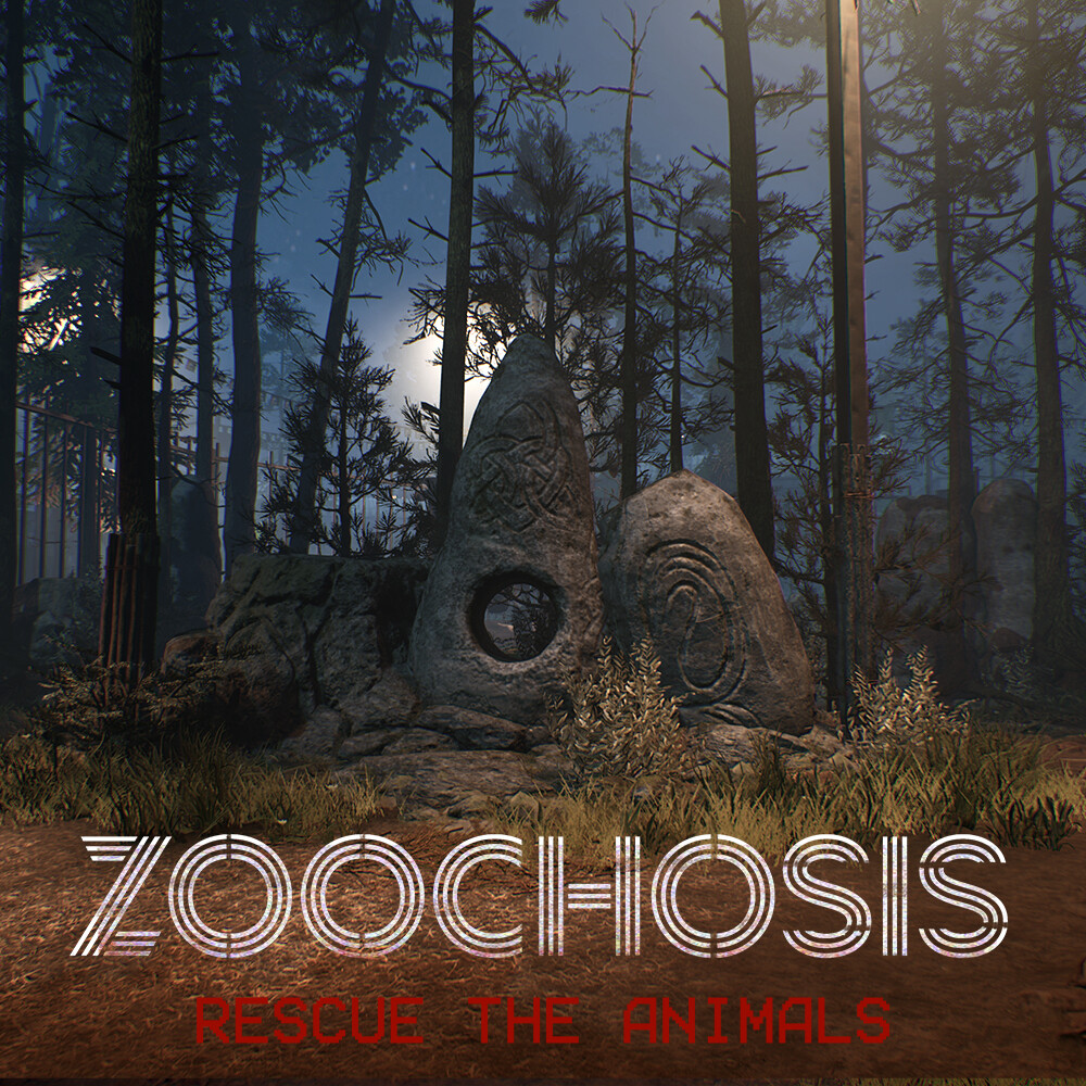 ArtStation - Zoochosis – Moose Enclosure Level Art