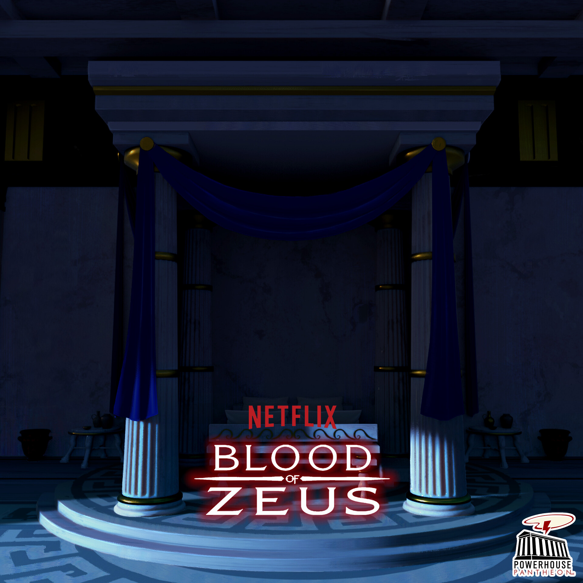 ArtStation - Mt Olympus Rooms - Blood of Zeus S2